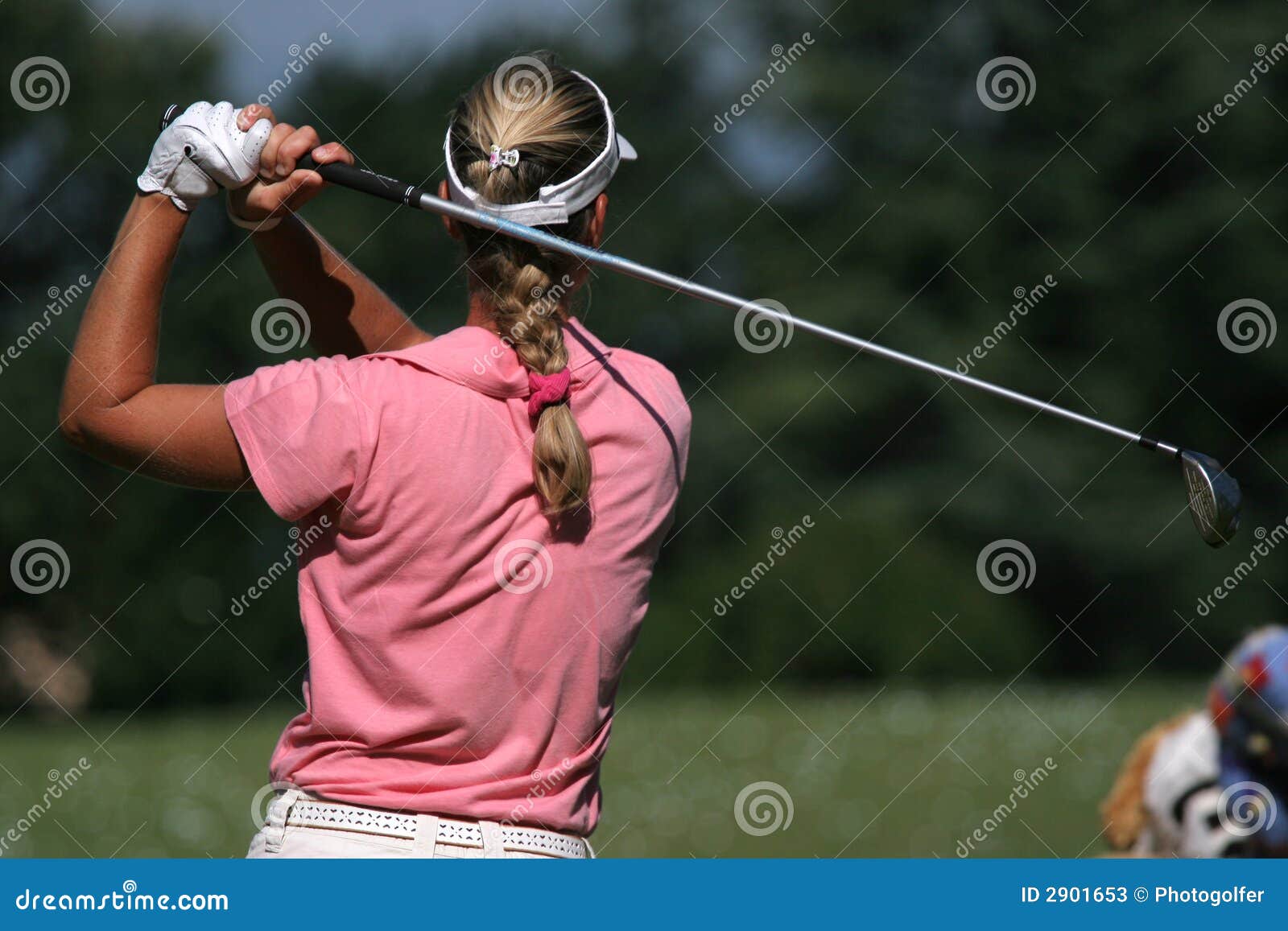 Lady golf swing stock image. Image of thonon, sunshine - 2901653