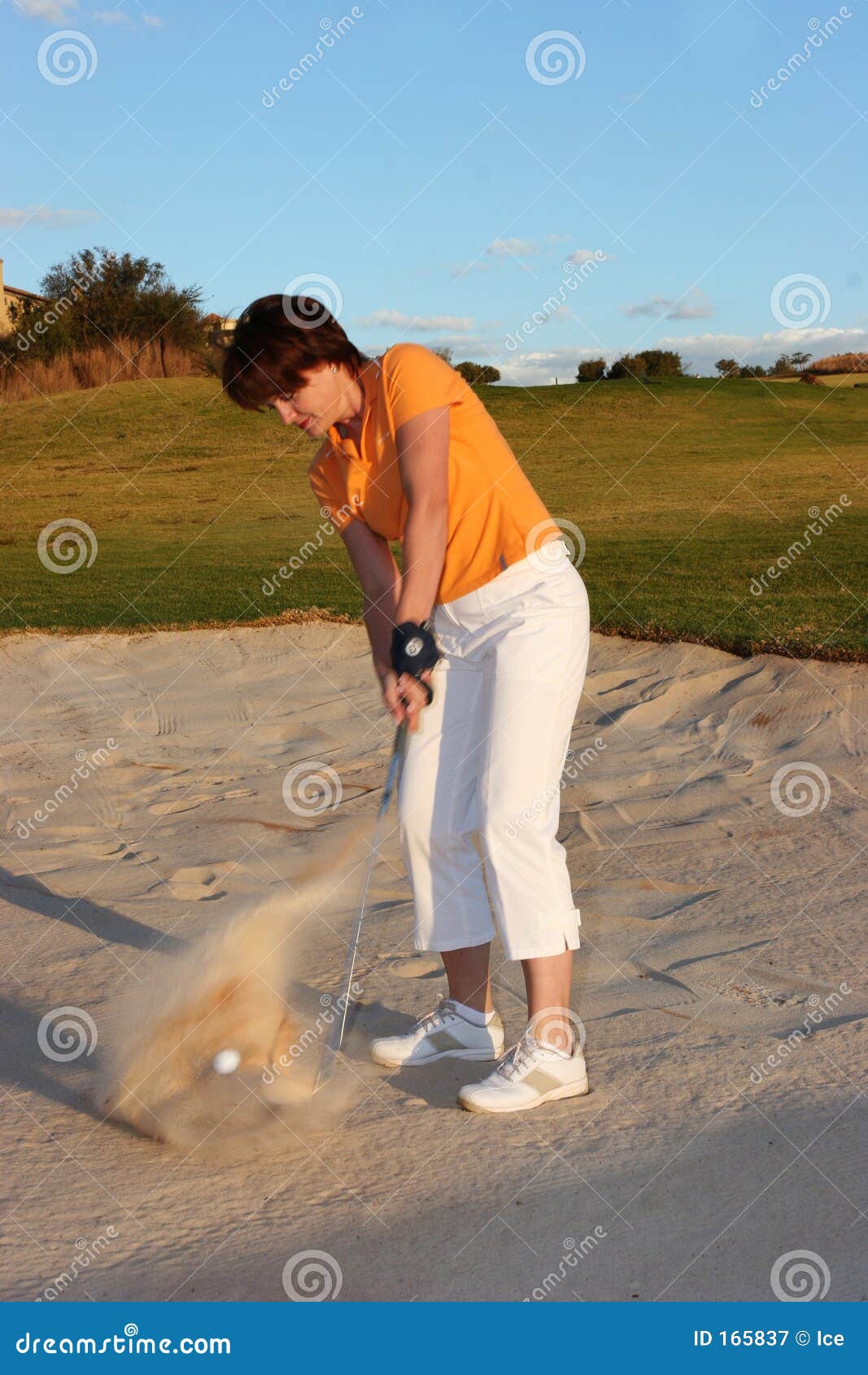 Lady Golfer stock image. Image of grass, shaft, golfball - 165837