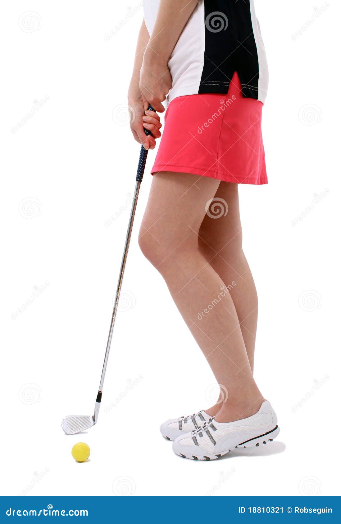 Lady Golfer stock image. Image of white, golf, golfer - 18810321