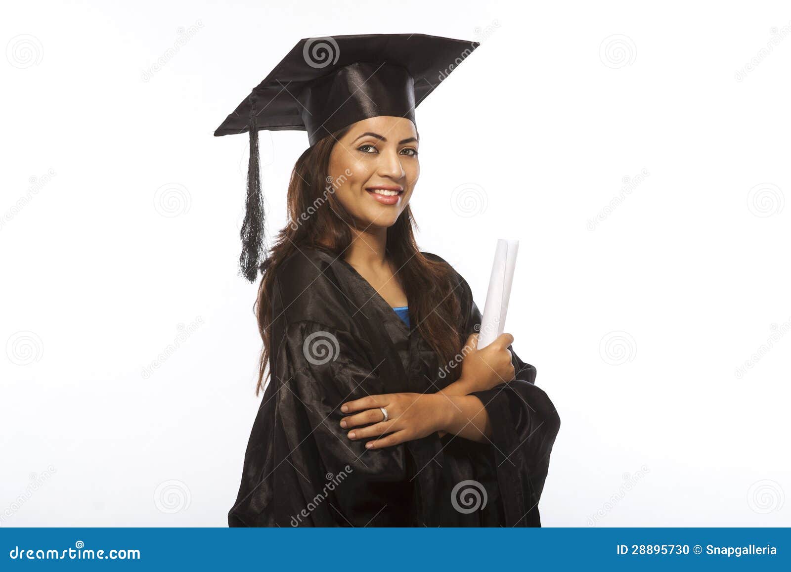 Lady Graduate stock photo. Image of education, people - 28895730