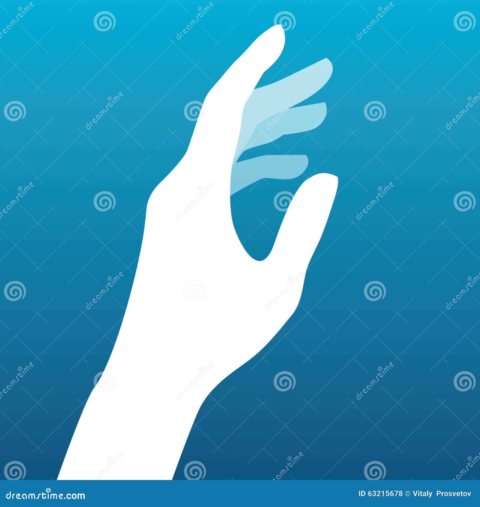 Lady hand silhouette stock vector. Illustration of direct - 63215678