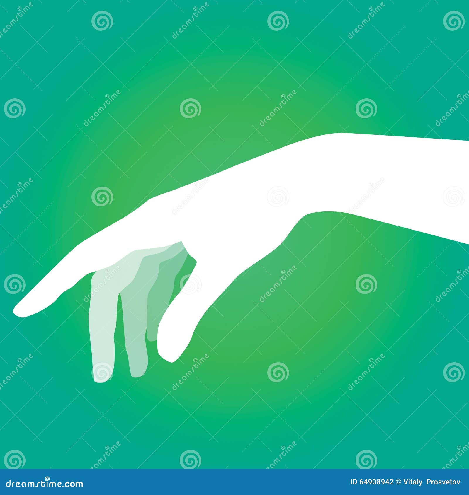 Lady Hand Silhouette Vector | CartoonDealer.com #64908942