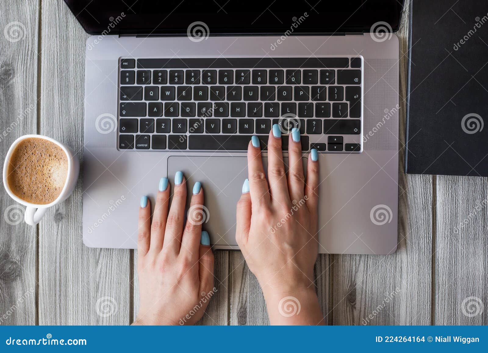 Lady Hands Pointing Pressing Computer Keyboard Keys Typewriting New ...