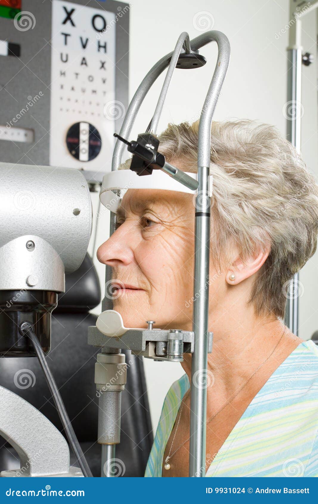 Lady Having Eye Test Examination Stock Photo - Image of eyesight ...