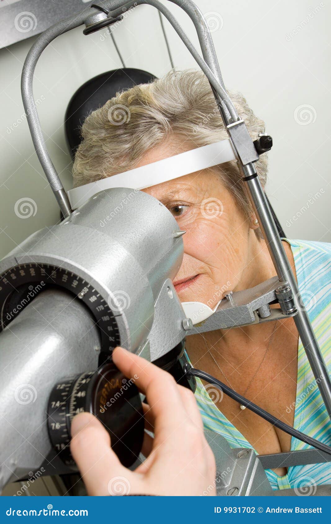 Lady Having Eye Test Examination Stock Photo - Image of appointment ...