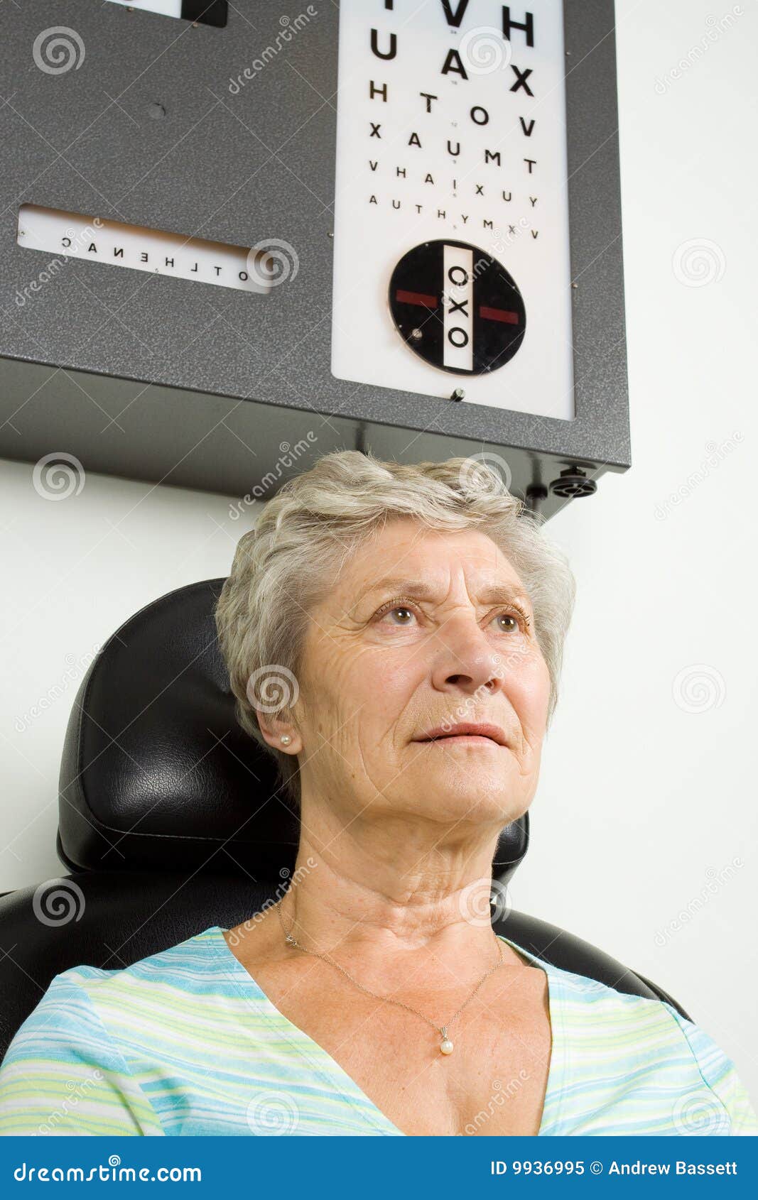Lady Having Eye Test Examination Stock Image - Image of doctor ...