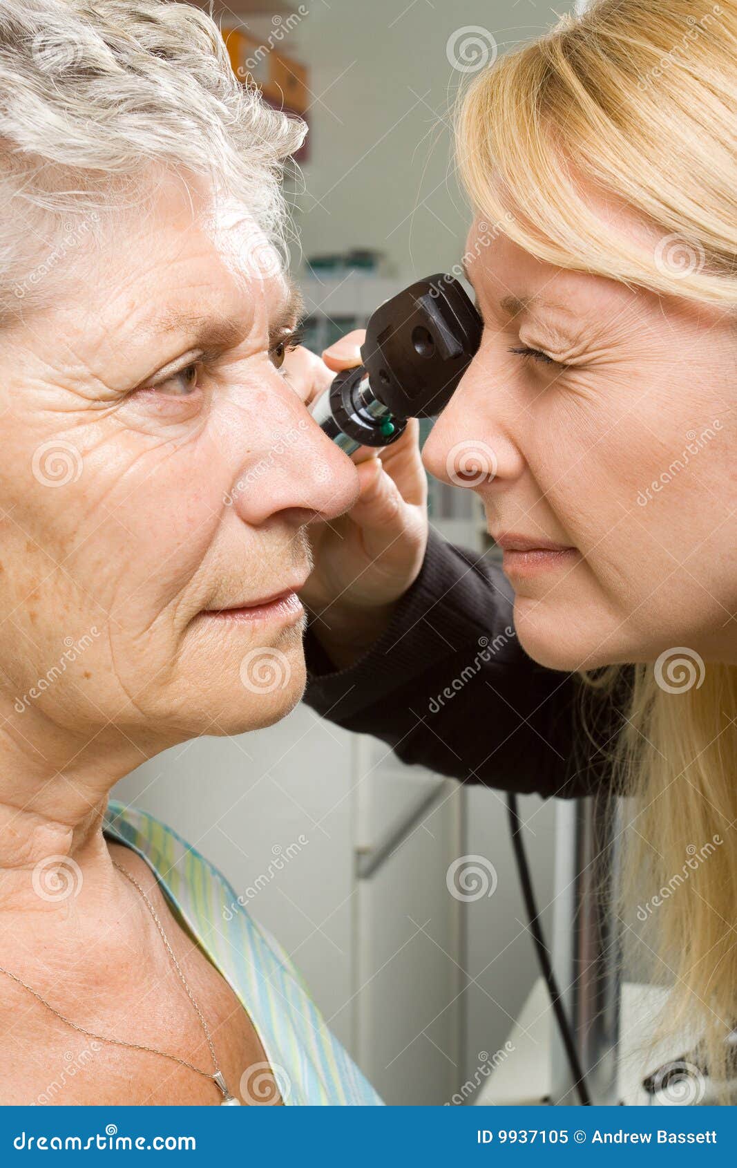 Lady Having Eye Test Examination Stock Image - Image of ophthalmic ...