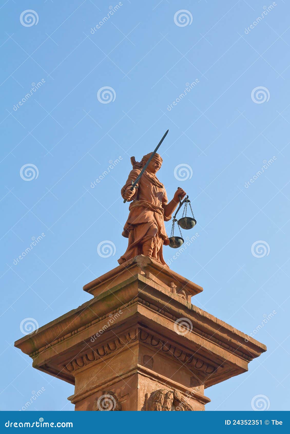 Lady Justice (Justitia) stock image. Image of balance - 24352351