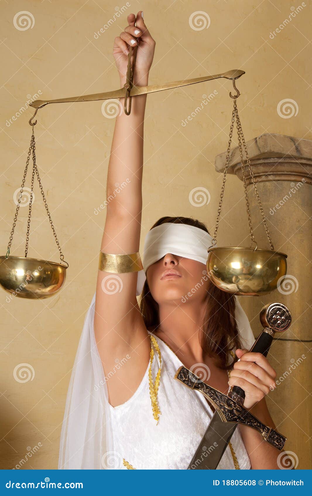 Lady Justitia stock photo. Image of portrait, beautiful - 18805608