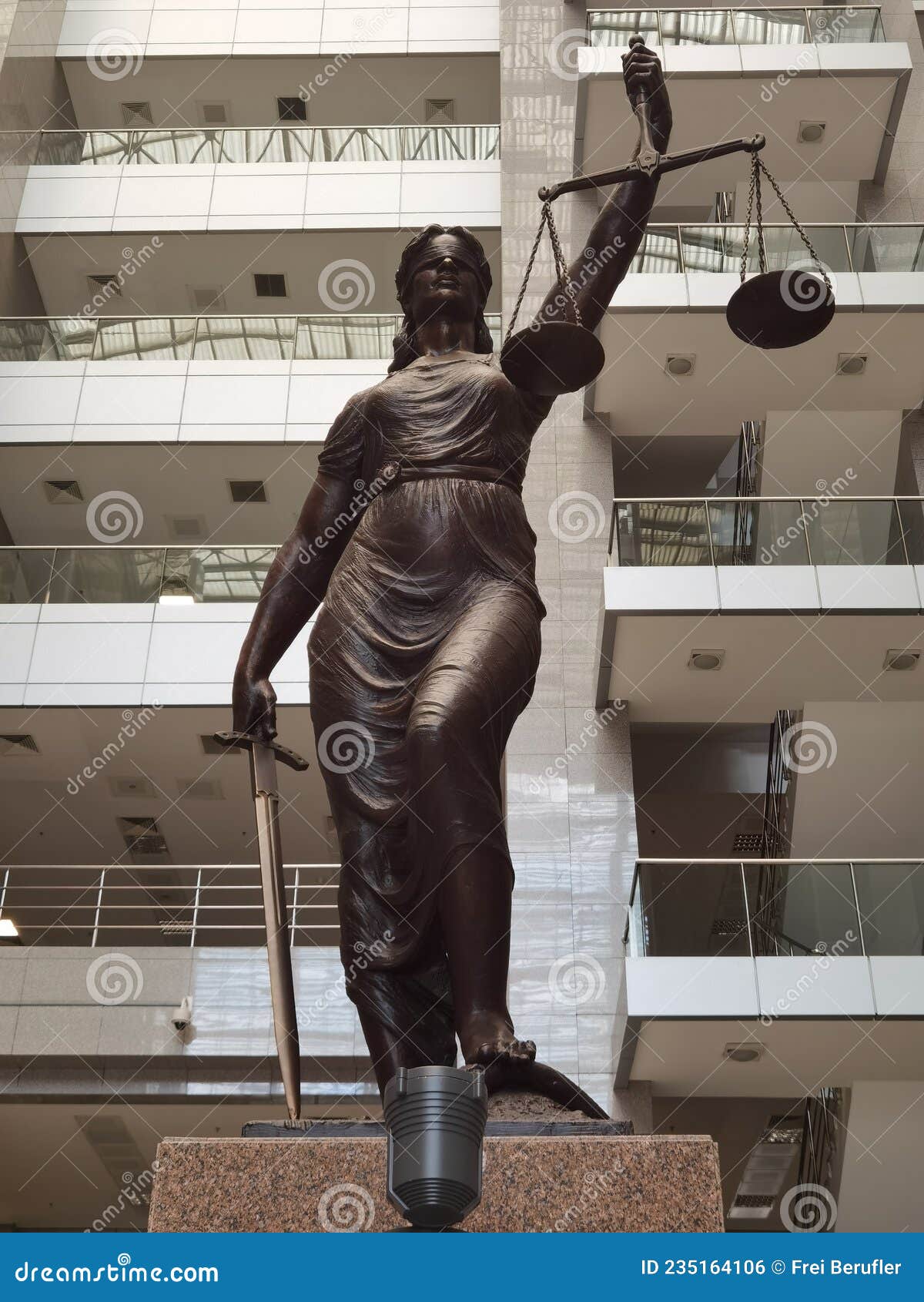 The Lady Justitia in Istanbul Very Elegant the Lady Stock Photo - Image ...