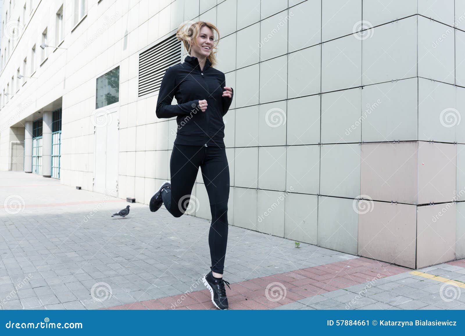 Lady keeping fit stock image. Image of marathon, route - 57884661