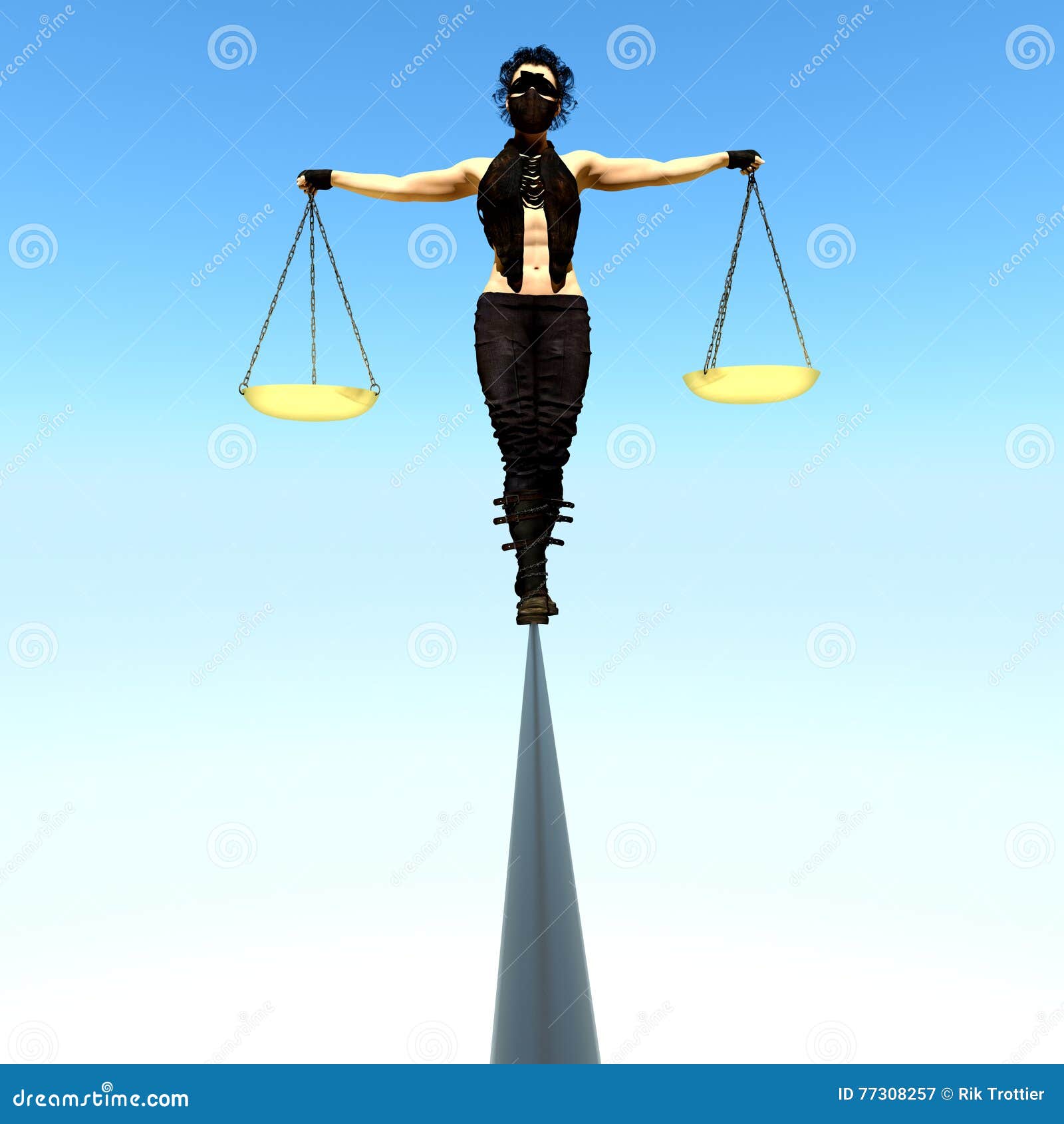 Lady Liberty stock illustration. Illustration of concept - 77308257