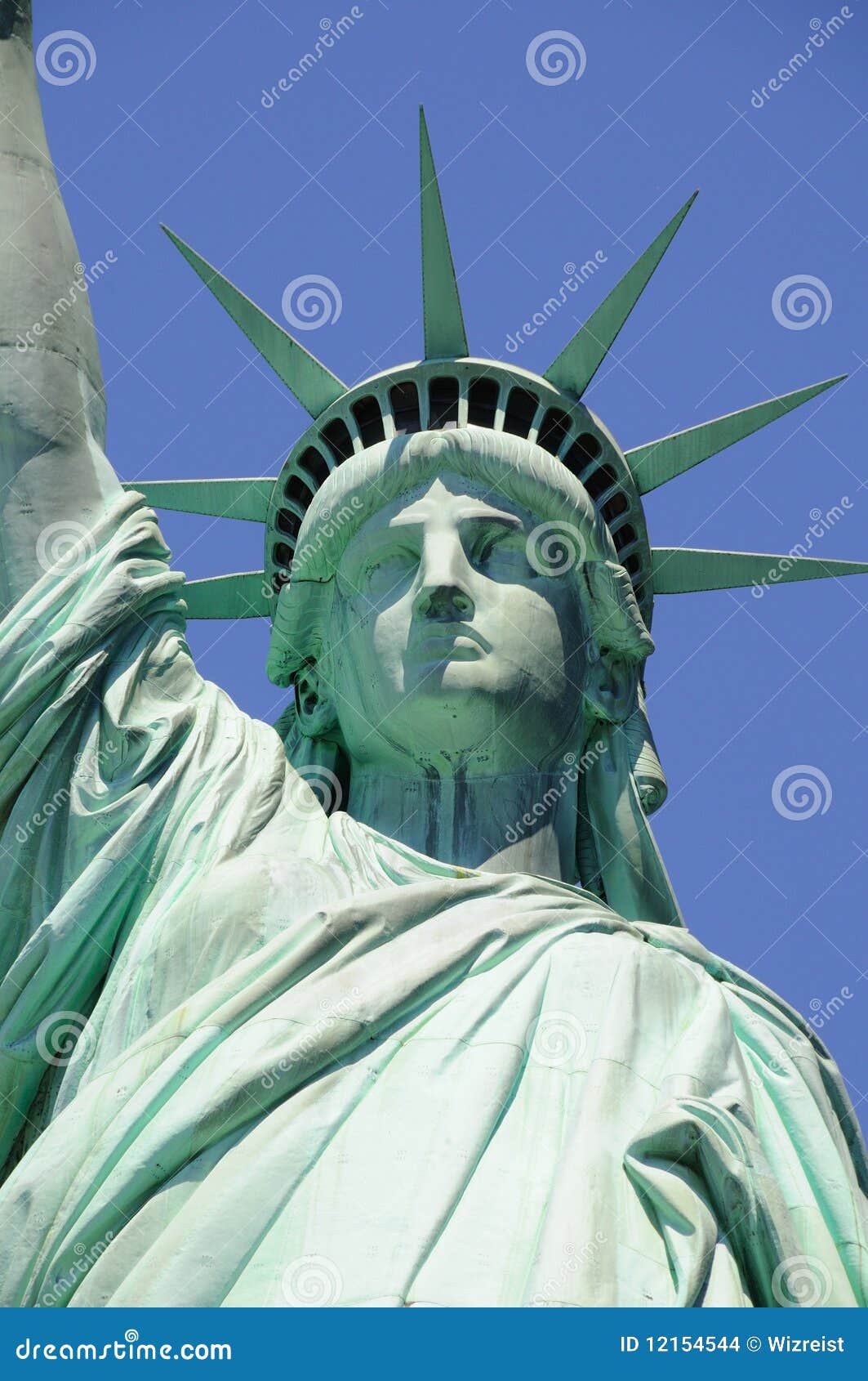 Lady Liberty Fights for Freedom Stock Photo - Image of crown, travel ...