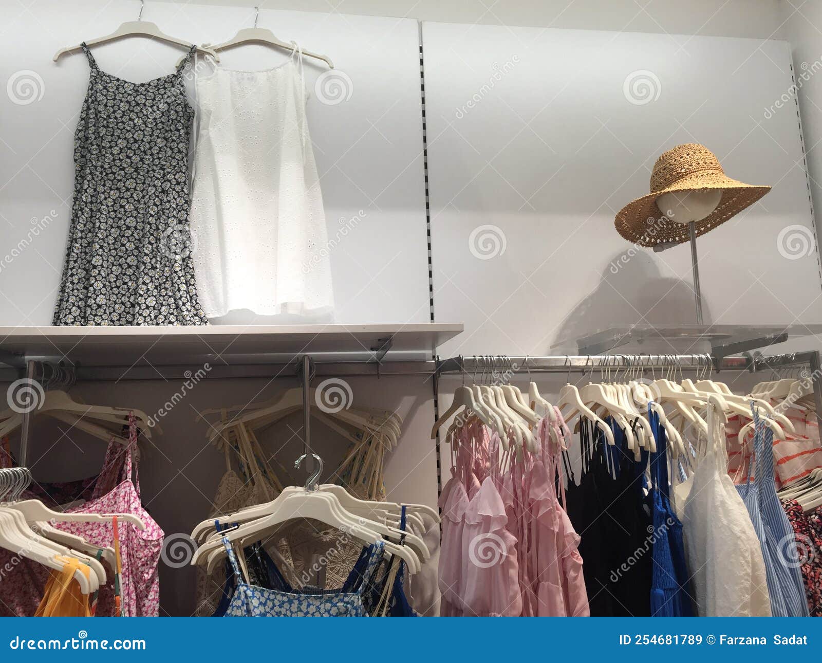 Summer Clothing Collection Looking Stock Image - Image of clothes ...