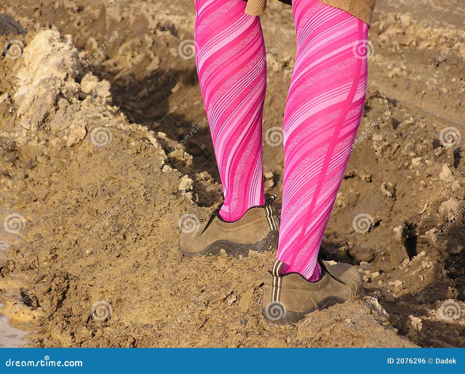 Lady in mud stock photo. Image of troubles, sloppy, muddy - 2076296