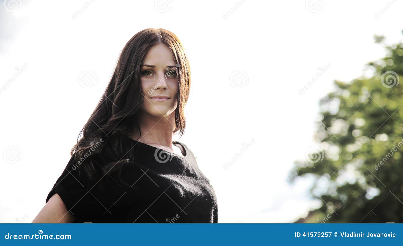 Lady outside stock image. Image of grunge, little, attractive - 41579257