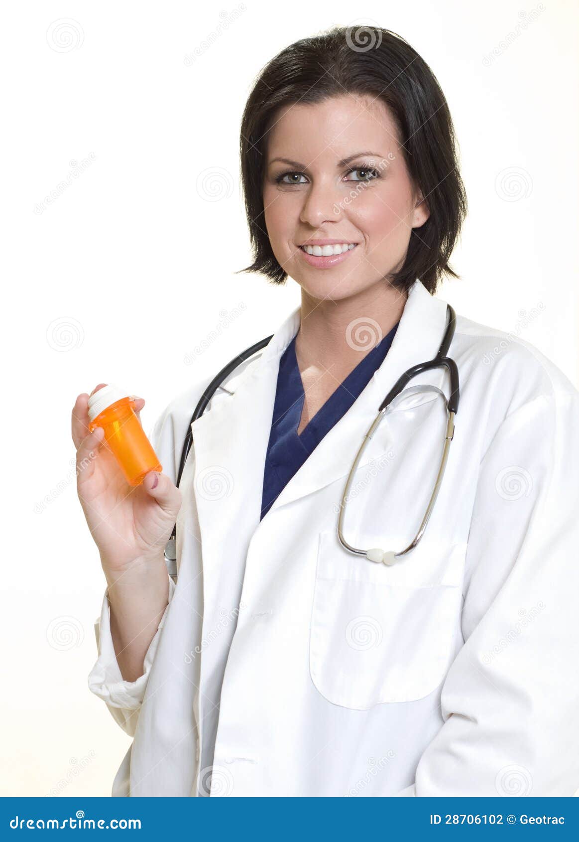 Lady pharmacist stock photo. Image of career, scrubs - 28706102