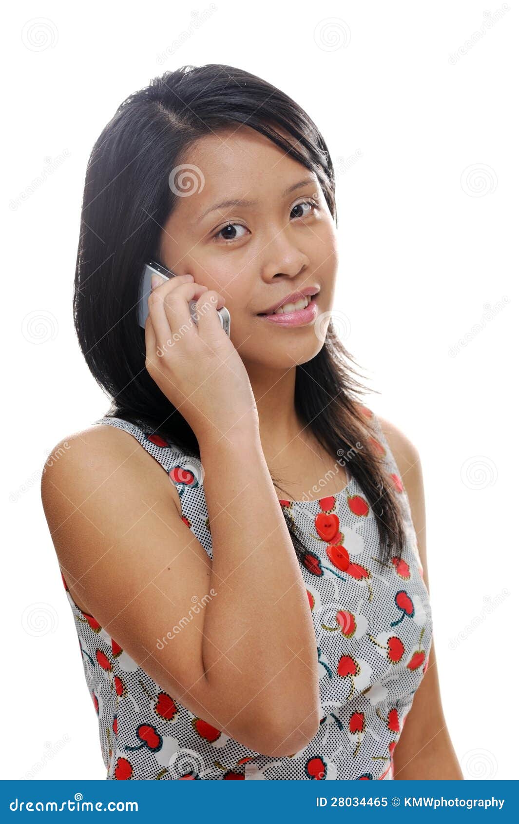 Lady on phone stock image. Image of asian, cellphone - 28034465