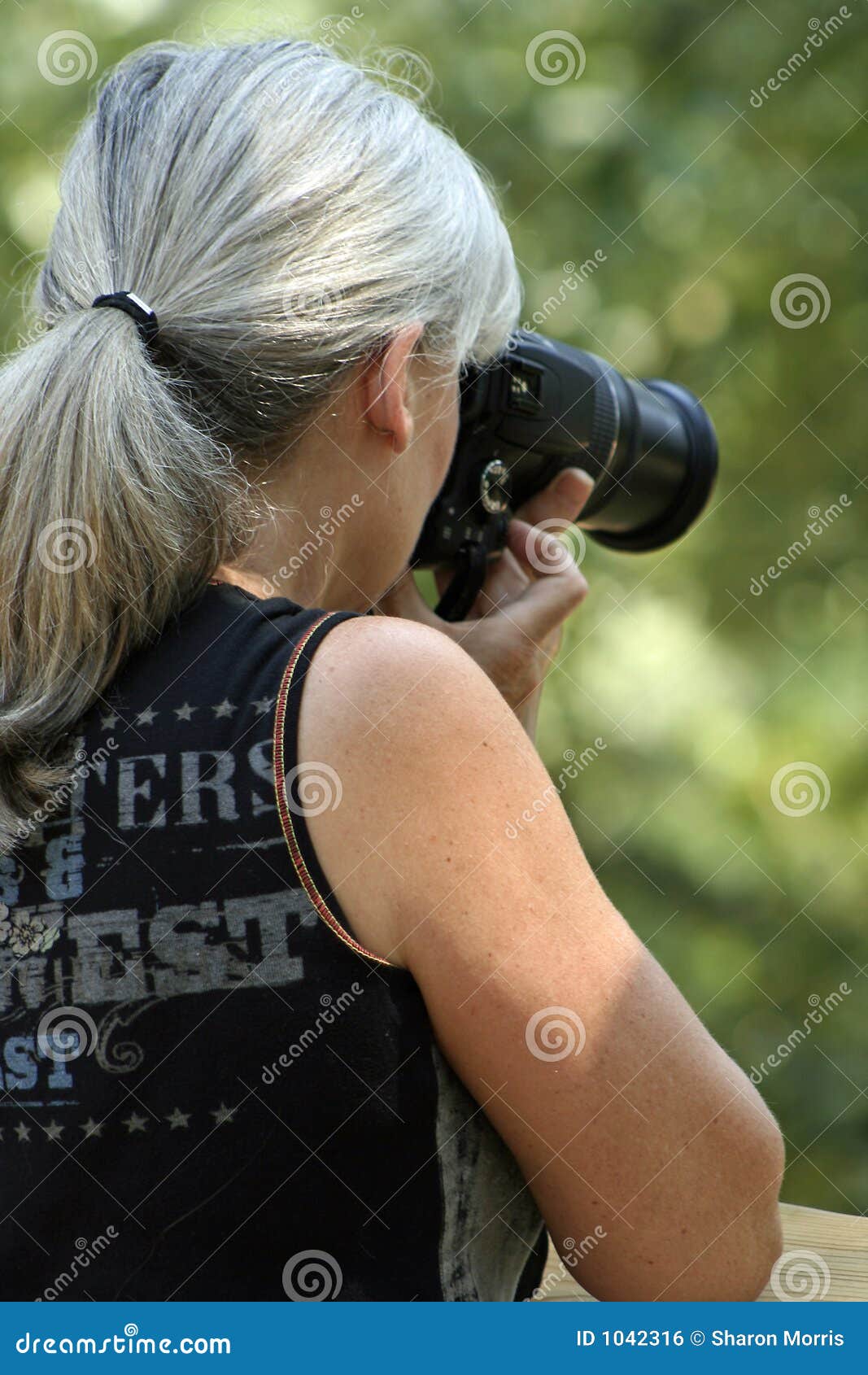 Lady Photographer stock photo. Image of female, camera - 1042316