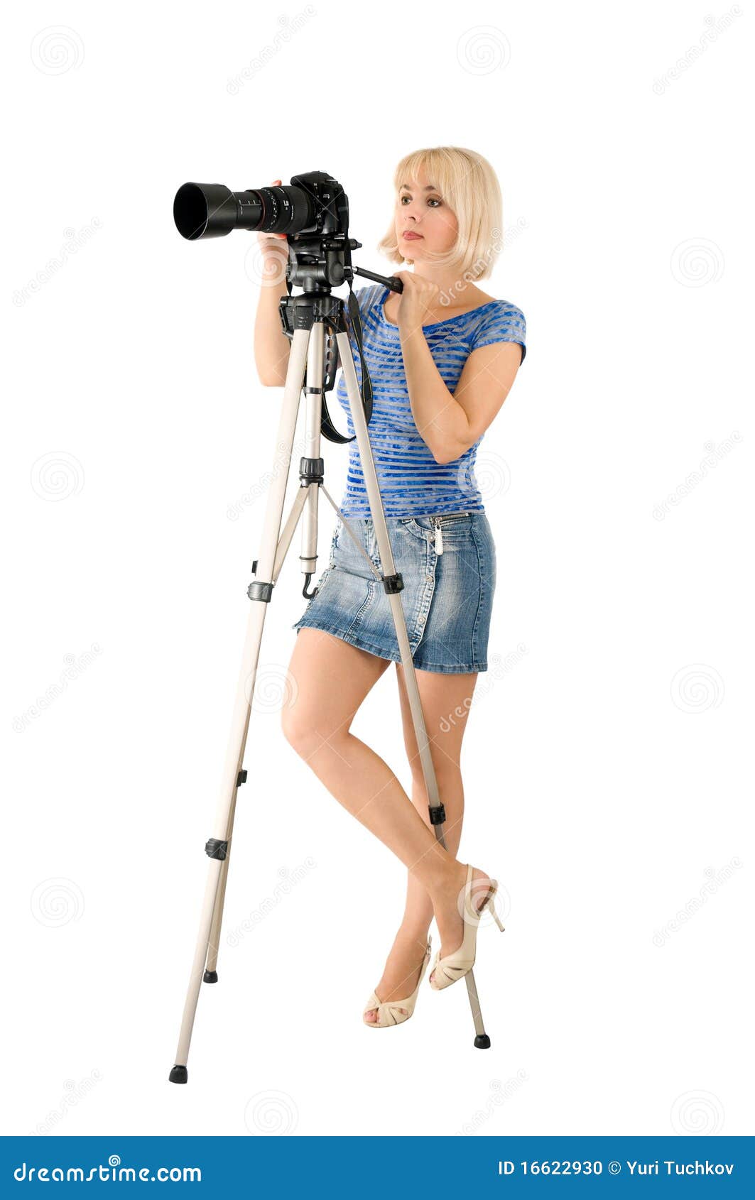 The lady - photographer stock photo. Image of technology - 16622930