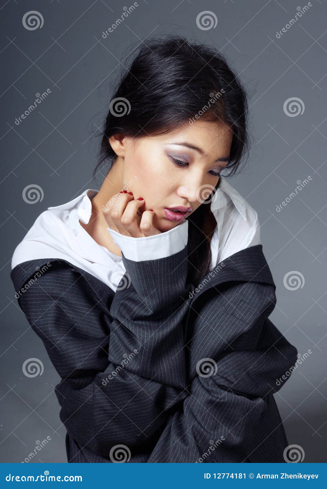 Lady with pimples stock image. Image of blotch, attractive - 12774181