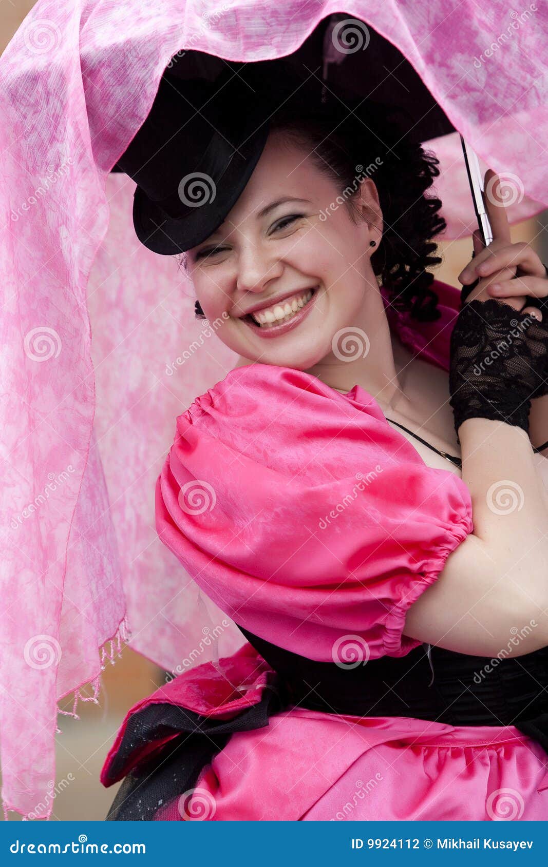 Lady in pink stock photo. Image of celebration, entertainment - 9924112