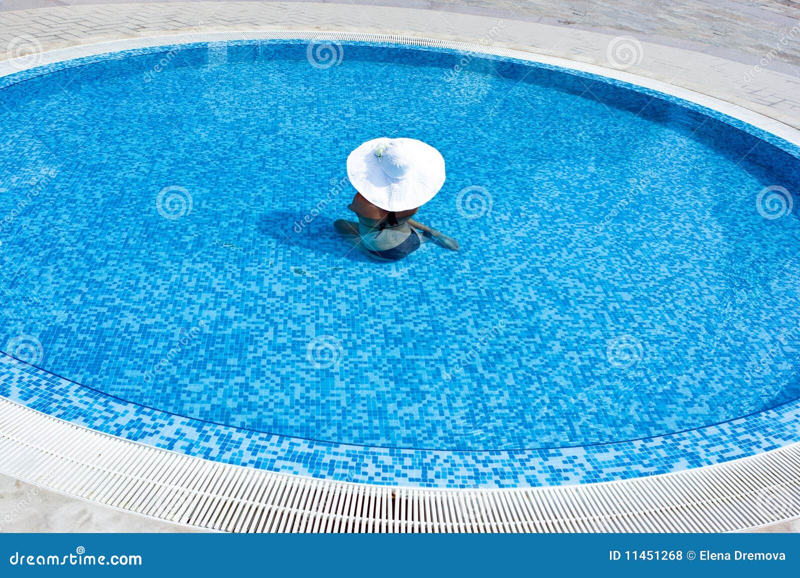Lady in the pool stock photo. Image of enjoyment, enjoy - 11451268