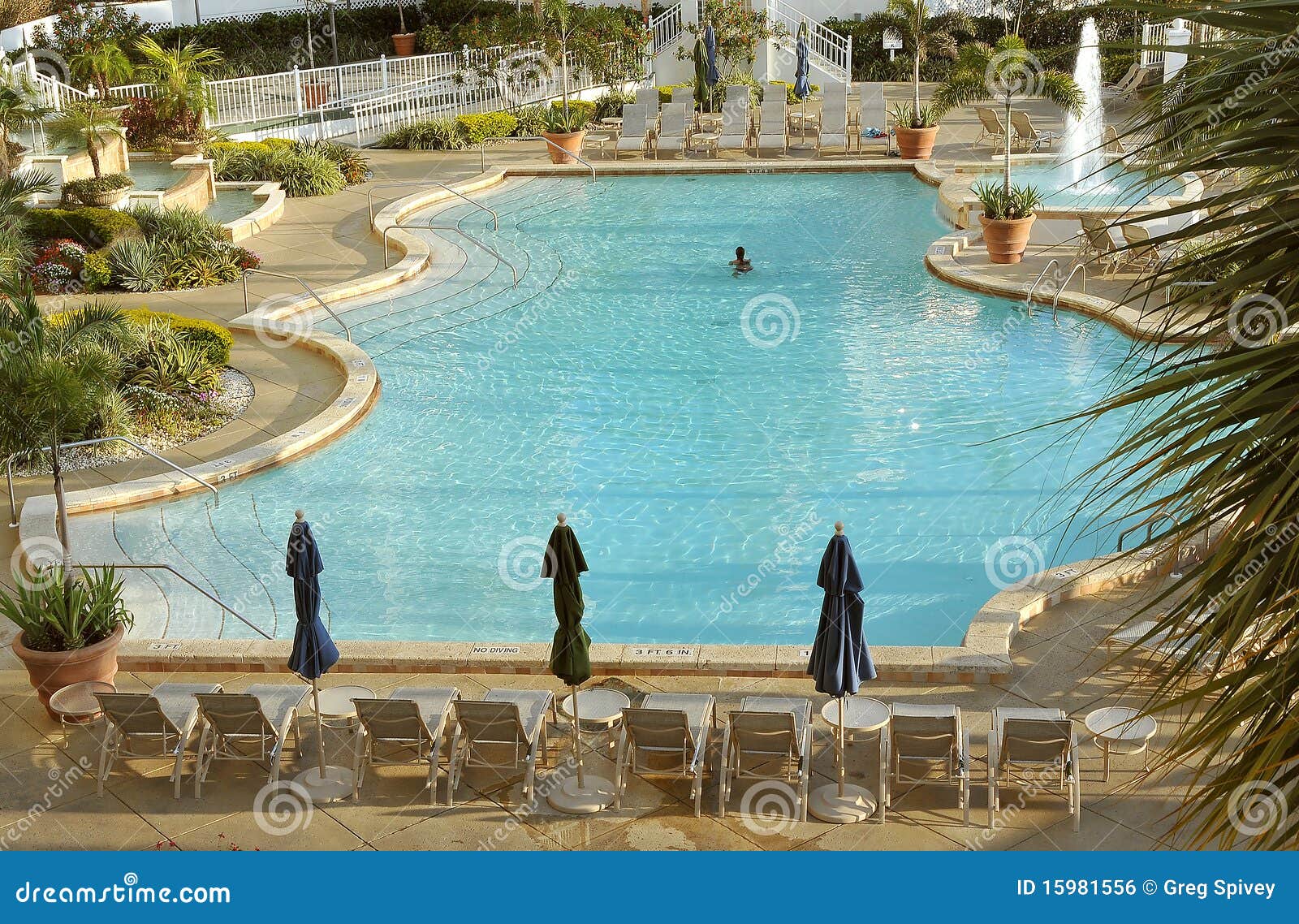 Lady in pool stock photo. Image of clear, peace, luxury - 15981556