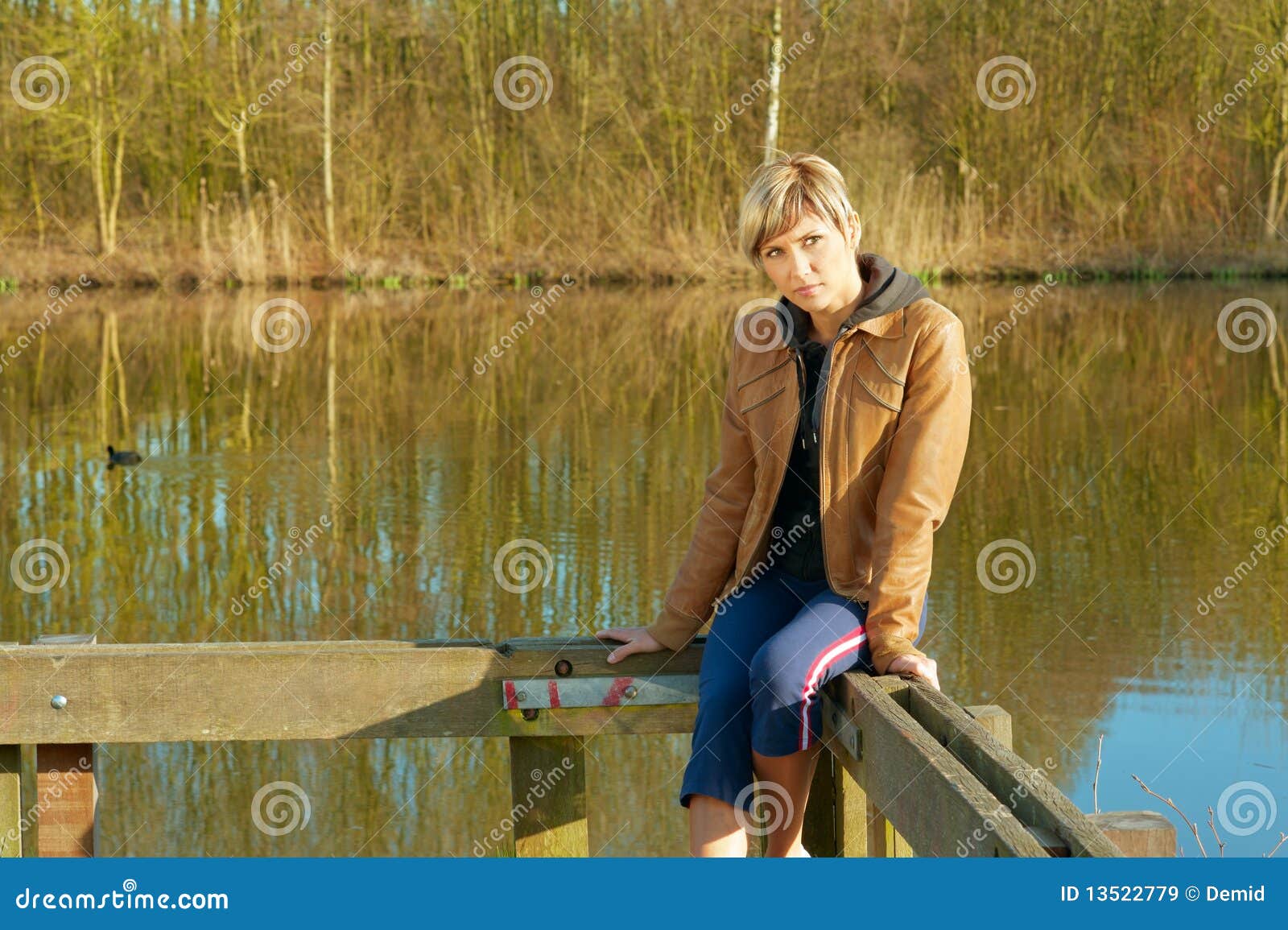 Lady Portrait Outdoors stock image. Image of reflect - 13522779