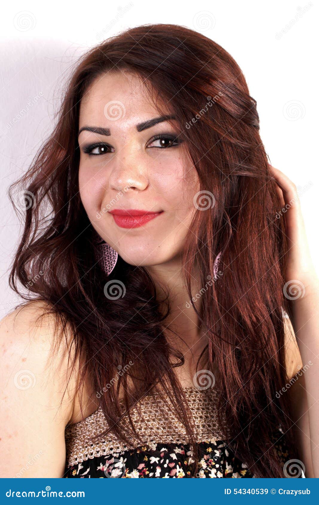 Lady portrait stock image. Image of cheerful, face, lifestyle - 54340539