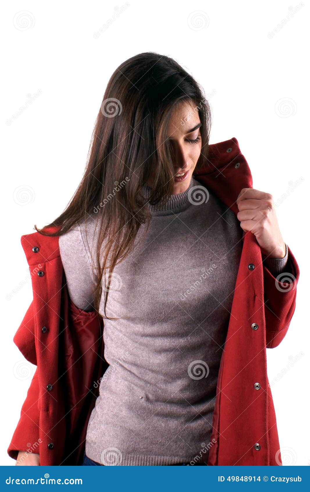 Lady portrait stock photo. Image of clothes, autumn, female - 49848914