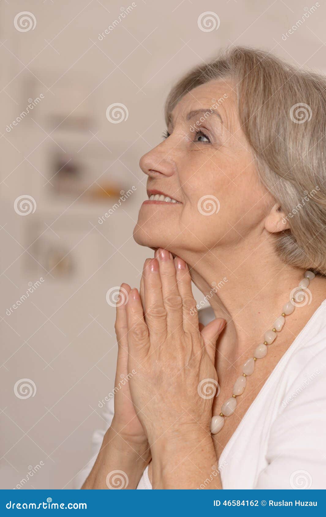 Lady with praying stock photo. Image of nice, human, pray - 46584162