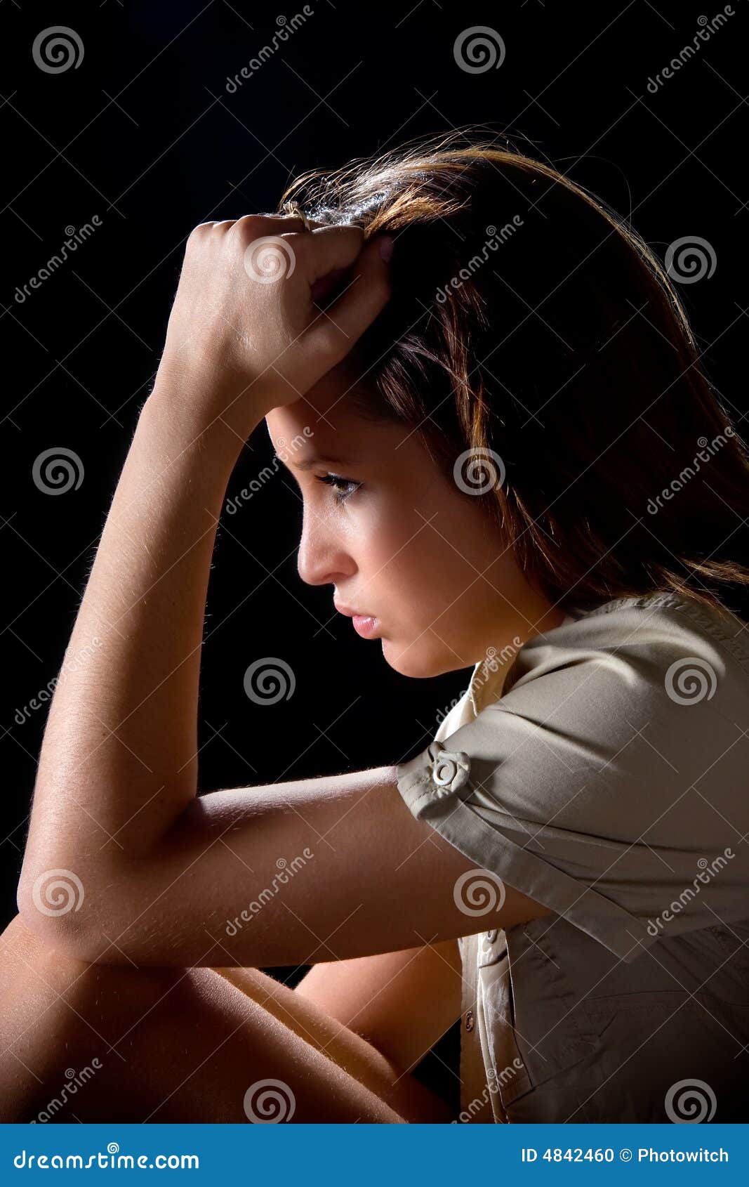Lady with problems stock photo. Image of frightened, problems - 4842460