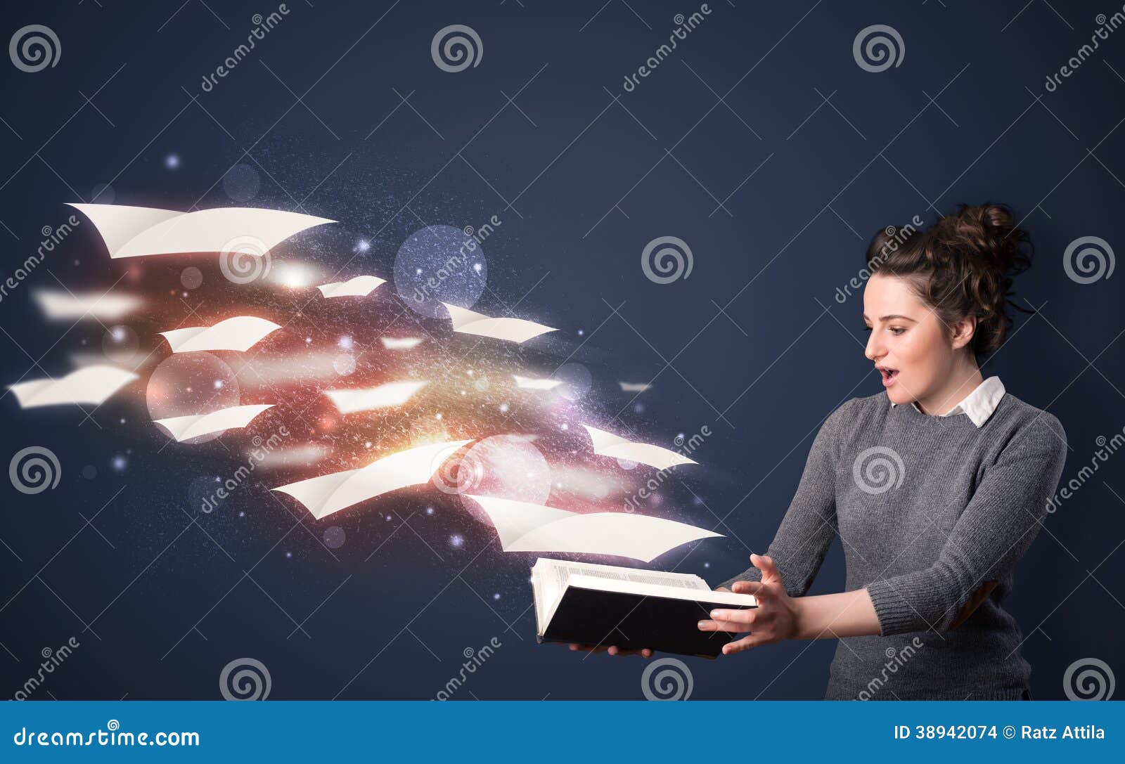 Lady reading a book stock photo. Image of caucasian, exam - 38942074