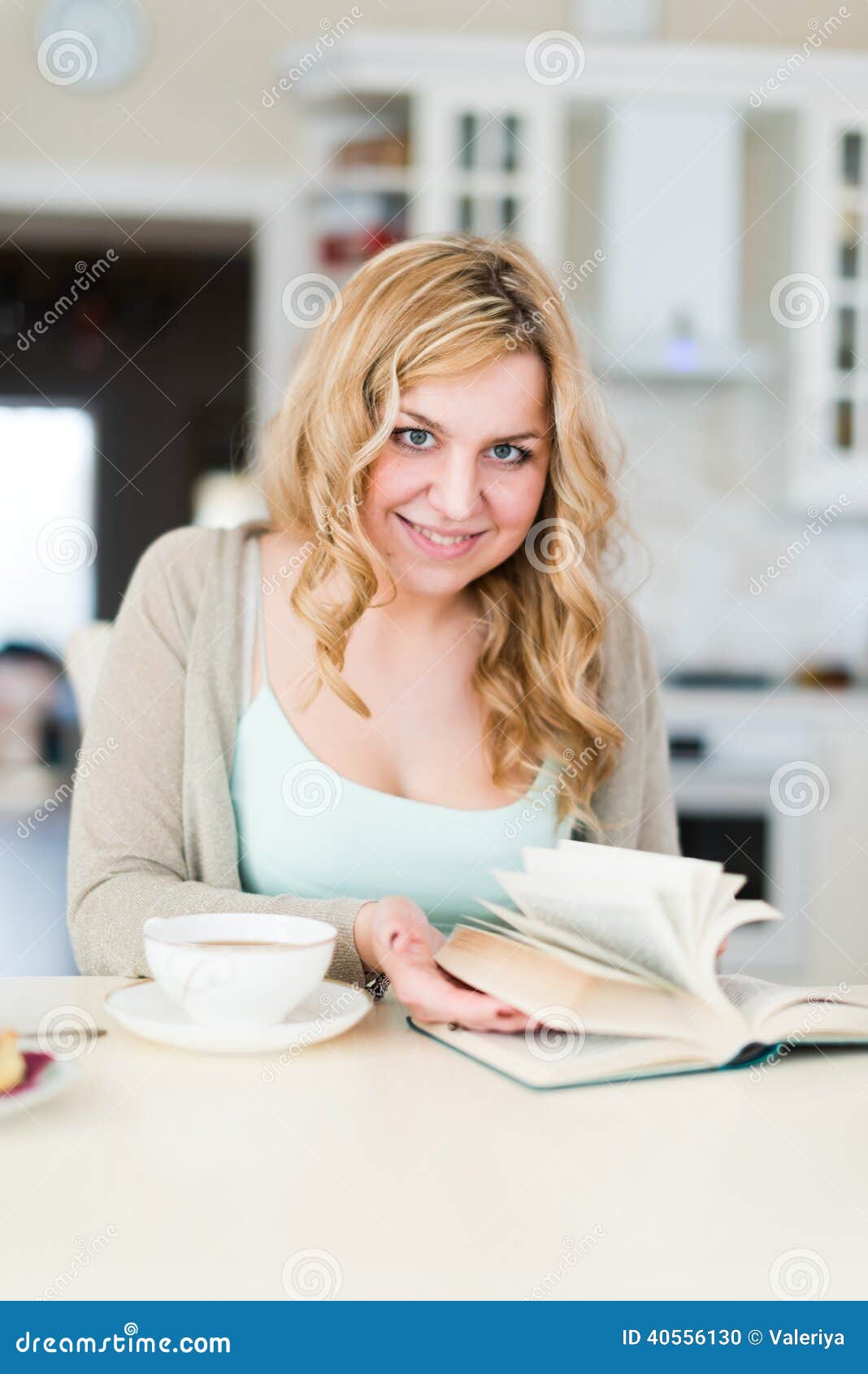 Lady Reads an Interesting Book Stock Photo - Image of insight ...