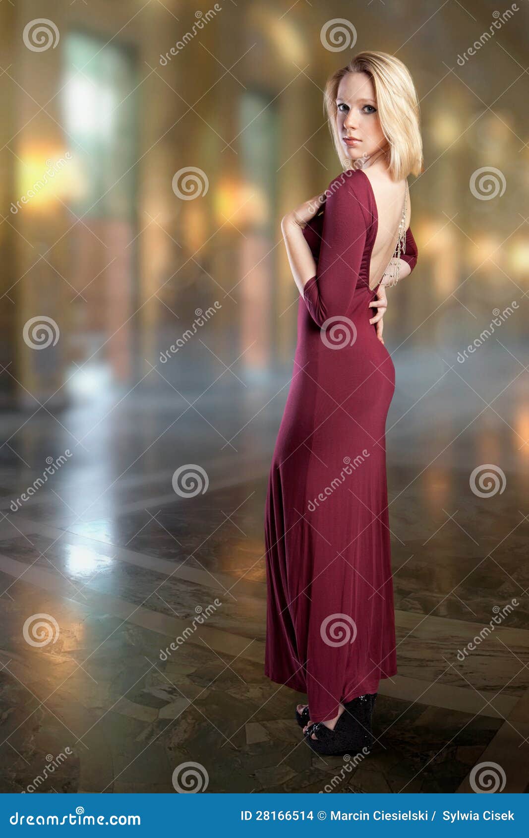 Lady in red stock photo. Image of elegance, beauty, modern - 28166514