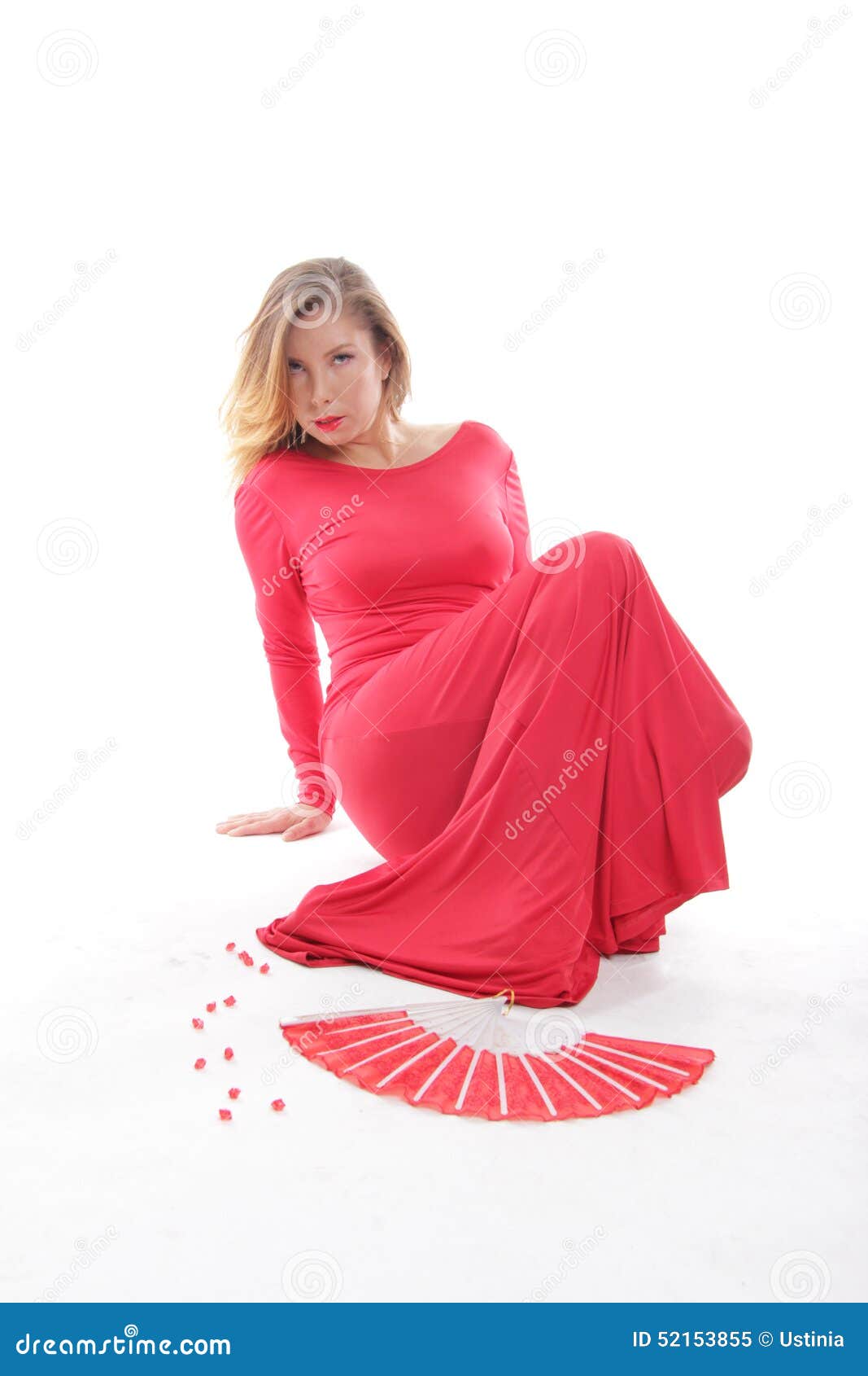 Lady in red stock image. Image of nice, beautiful, young - 52153855