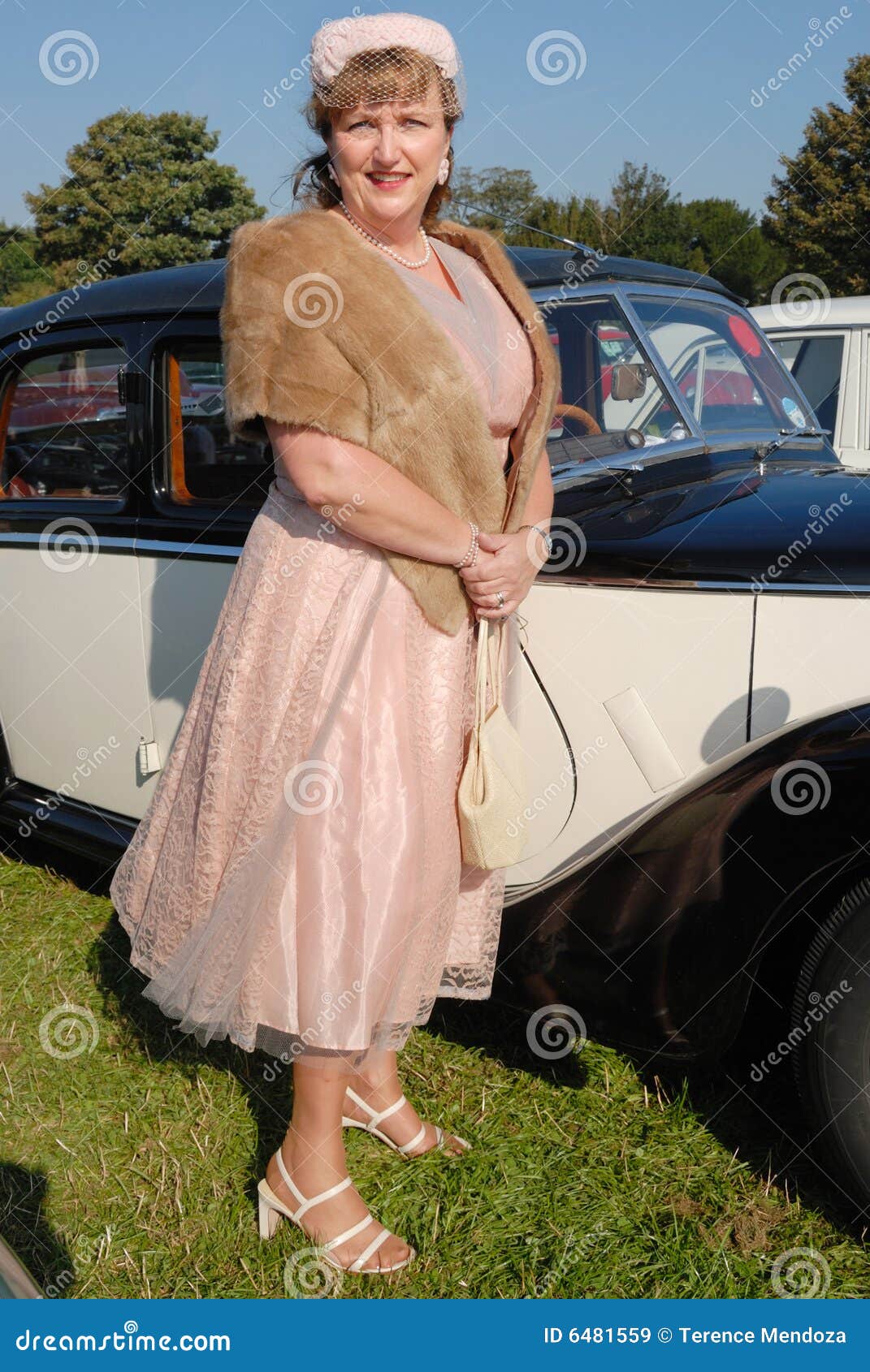 Lady In Retro Fifties Dress Picture. Image: 6481559