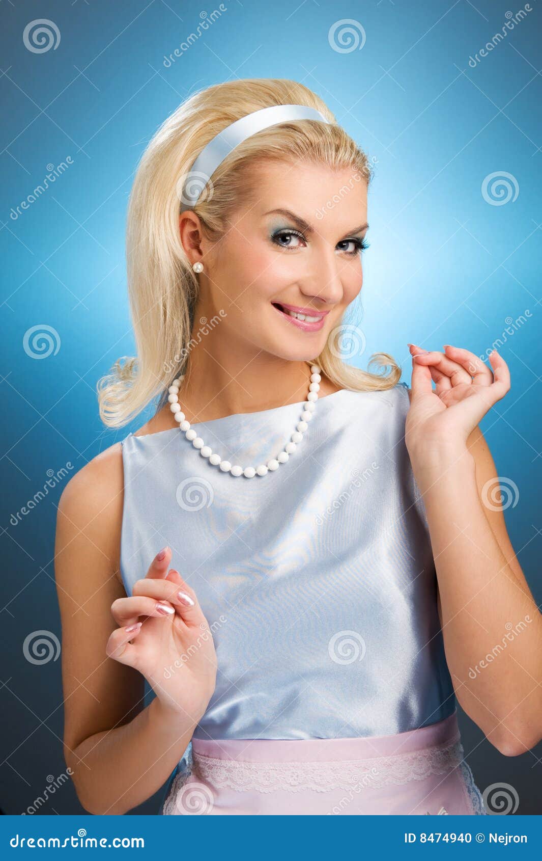 Lady retro portrait stock photo. Image of background, caucasian - 8474940