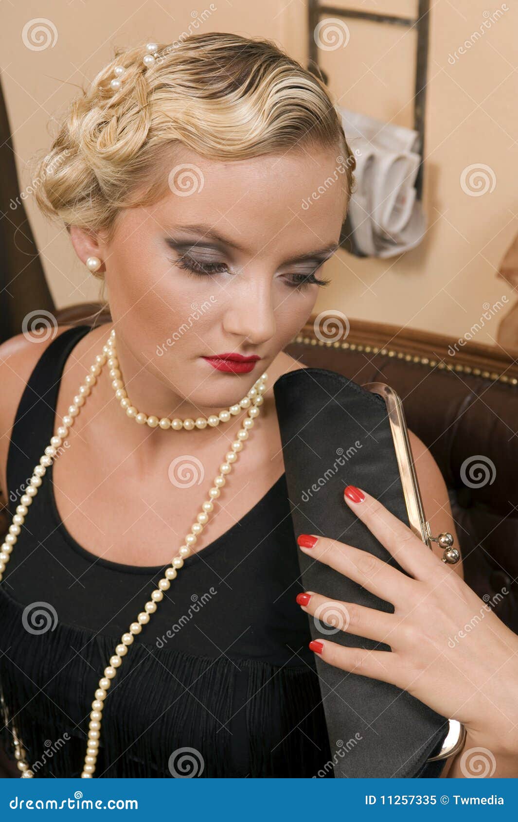 Lady retro style stock image. Image of beautiful, luxury - 11257335