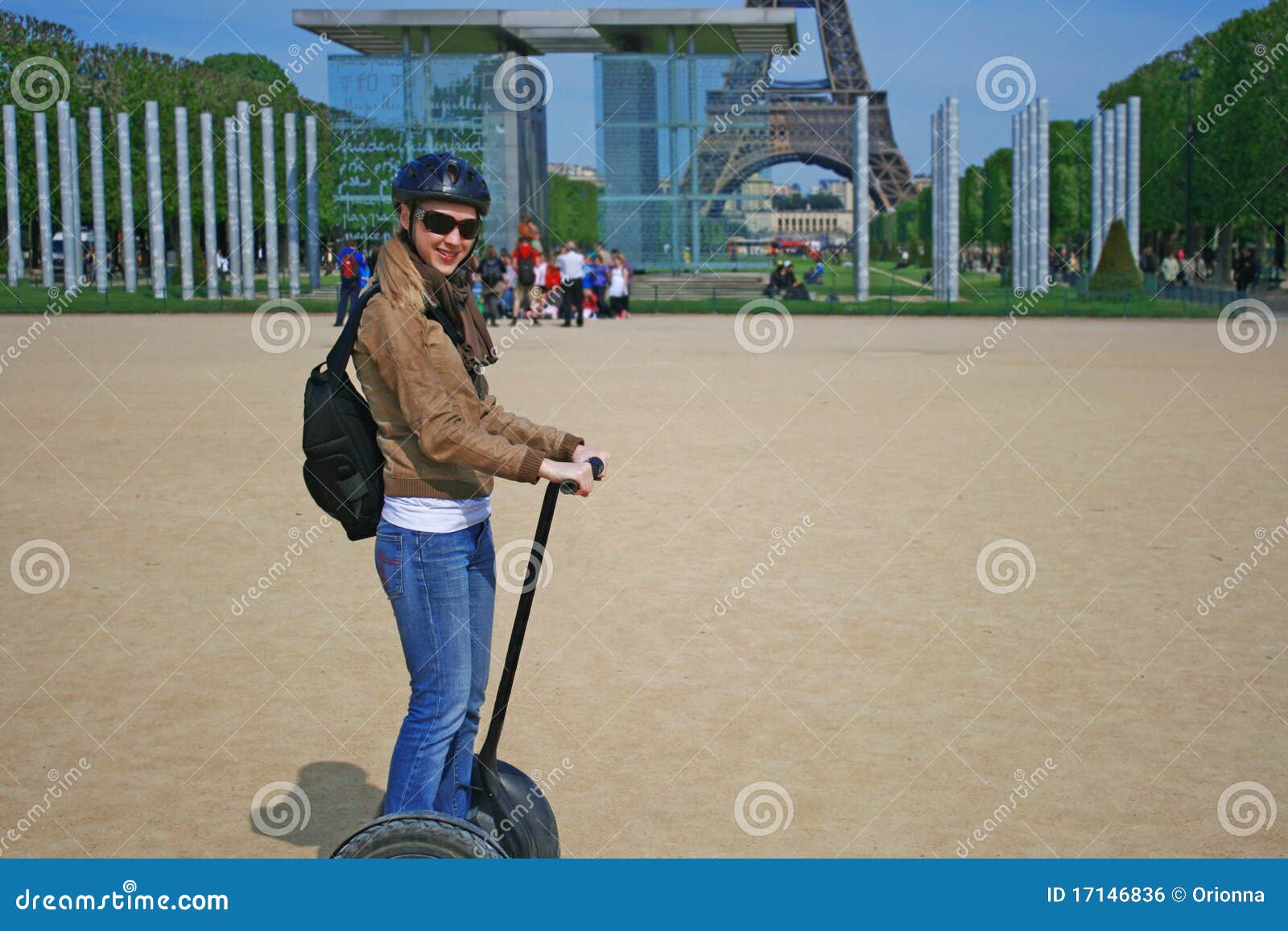 Lady Riding a Segway Machine in Paris Editorial Photo - Image of ...