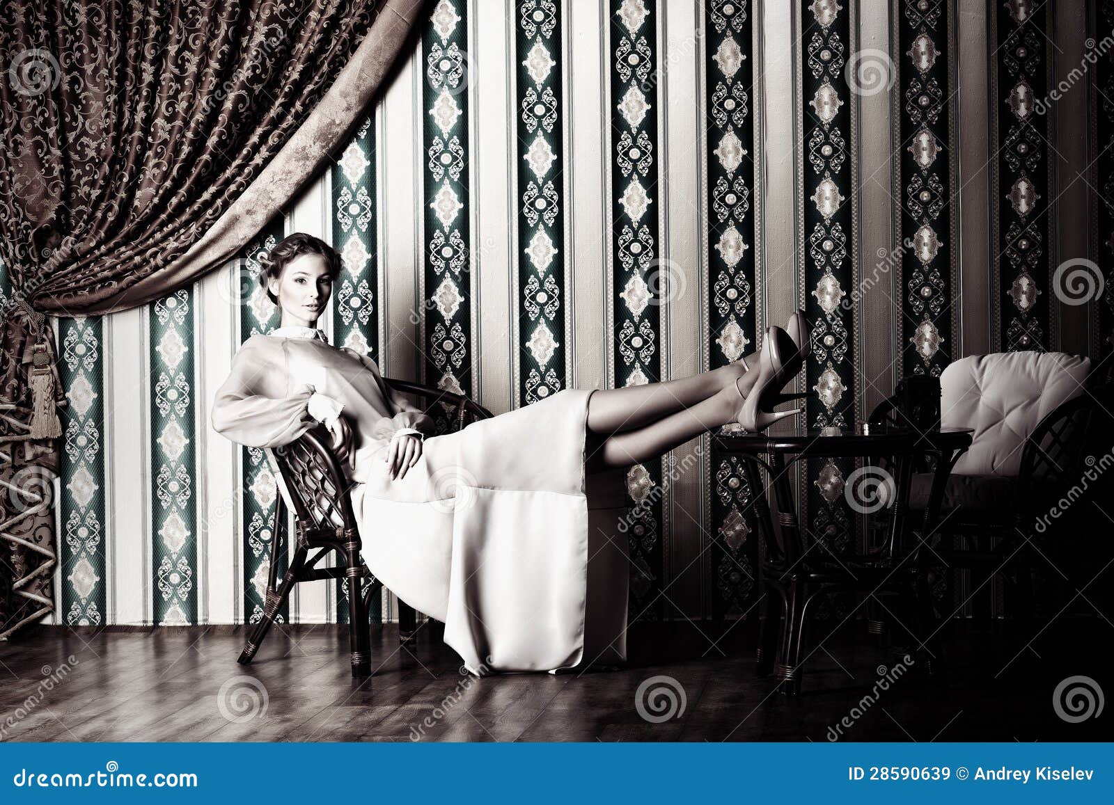 Lady in room stock image. Image of gorgeous, beauty, female - 28590639