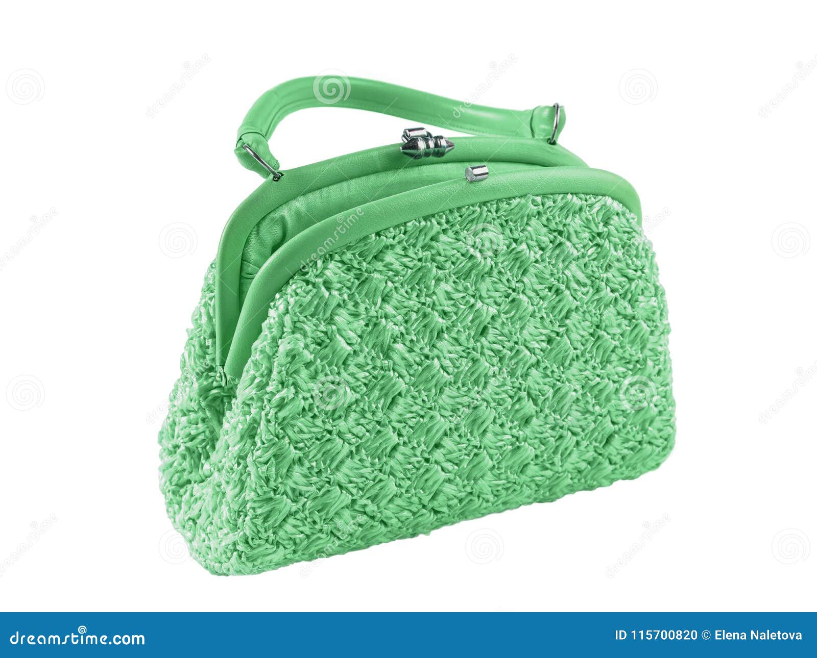 Lady`s Hand Bag Green Color Stock Photo - Image of accessory, feminine ...