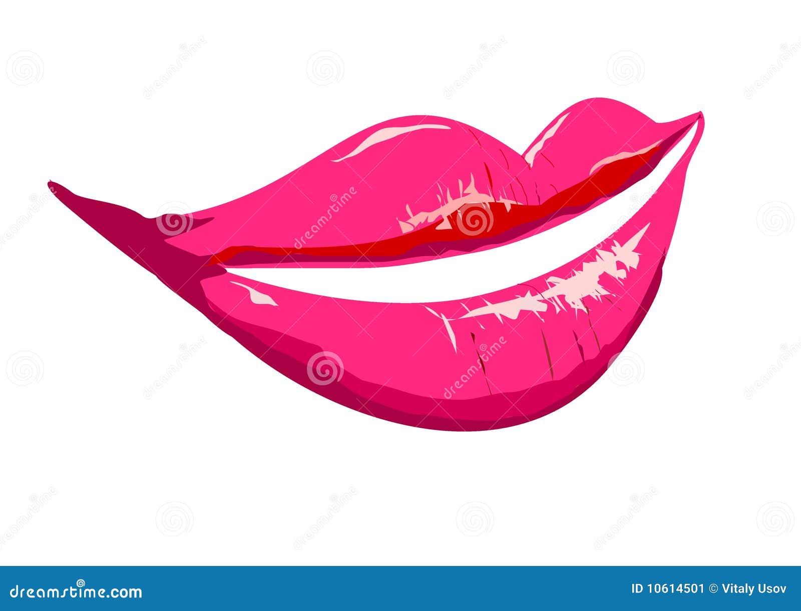 Lady s Lips stock vector. Illustration of beauty, paint - 10614501