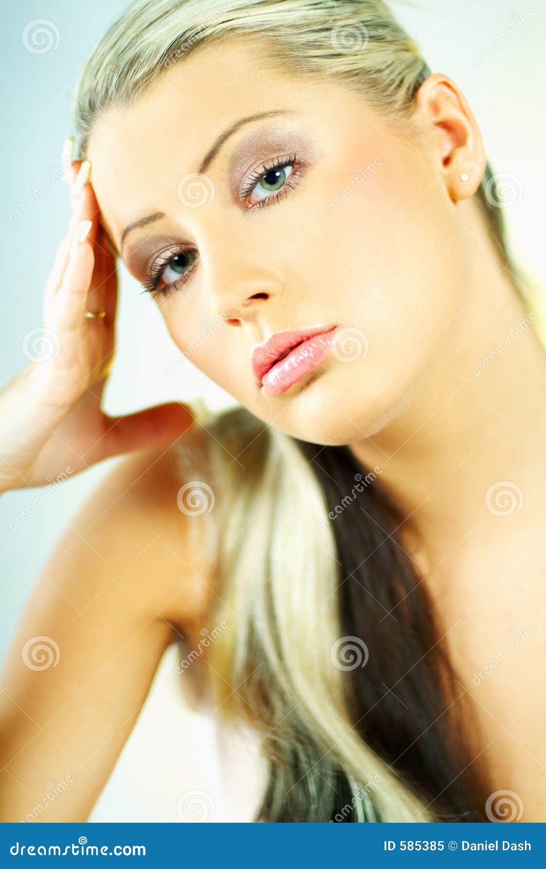 Lady s Portrait stock image. Image of glamour, cute, highlights - 585385