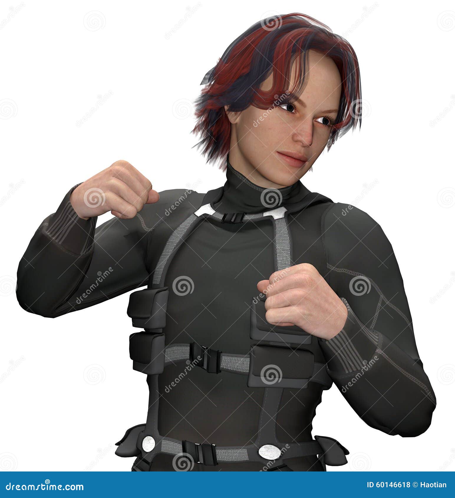 Lady secret agent stock illustration. Illustration of female - 60146618