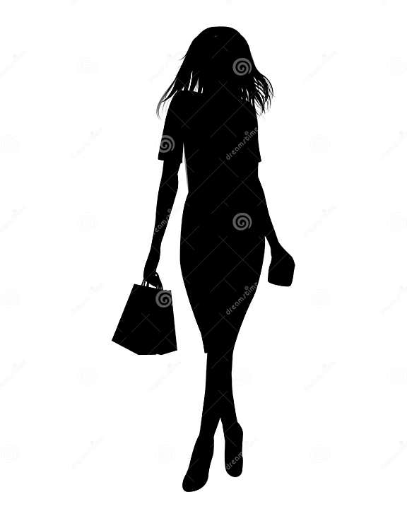 Lady shape stock vector. Illustration of paper, shoulder - 87711430