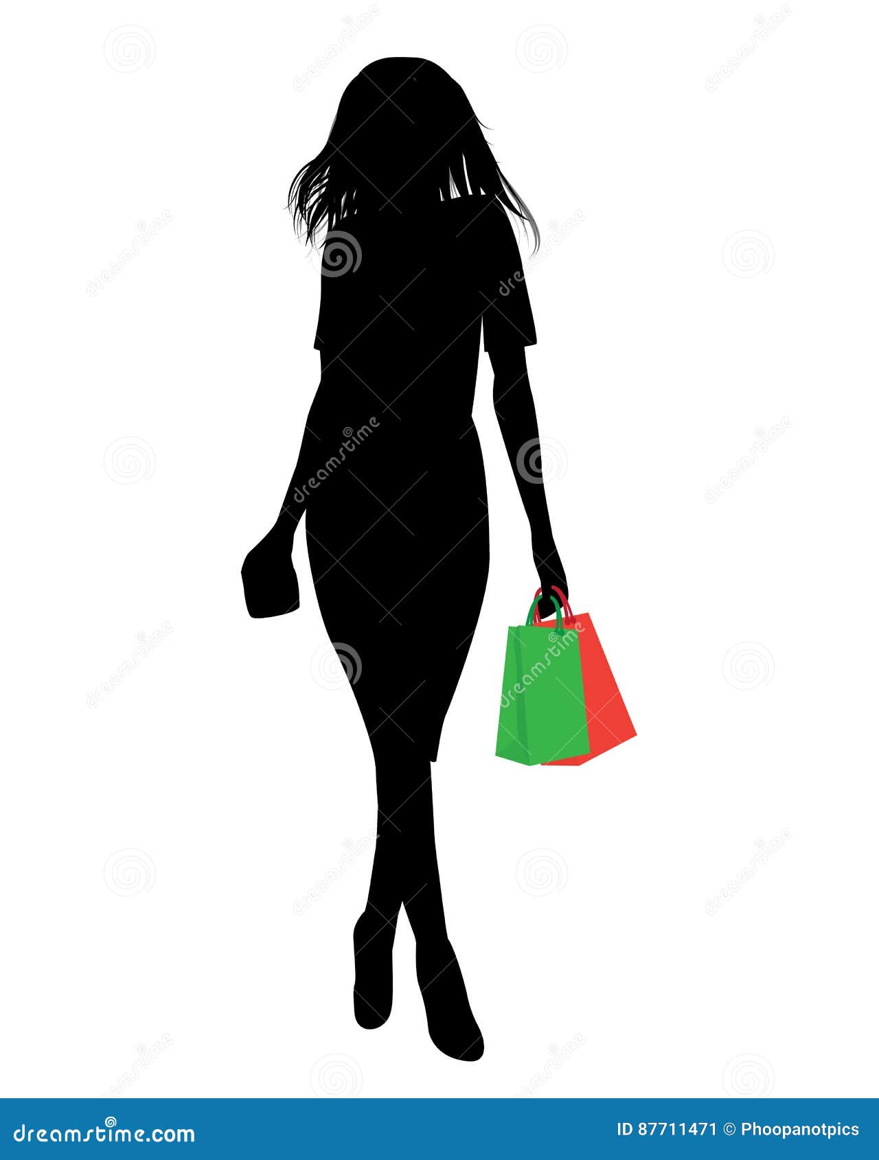 Lady shape stock vector. Illustration of silhouette, lady - 87711471