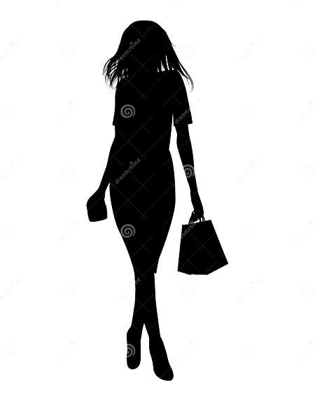 Lady shape stock vector. Illustration of shop, neck, font - 87711505