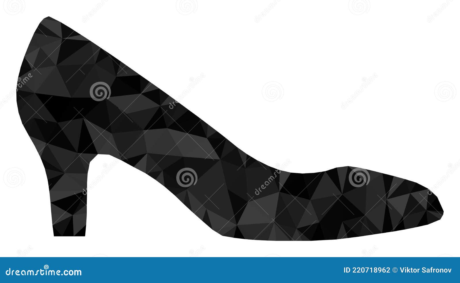 Lady Shoe Triangle Filled Icon Stock Vector - Illustration of lady ...